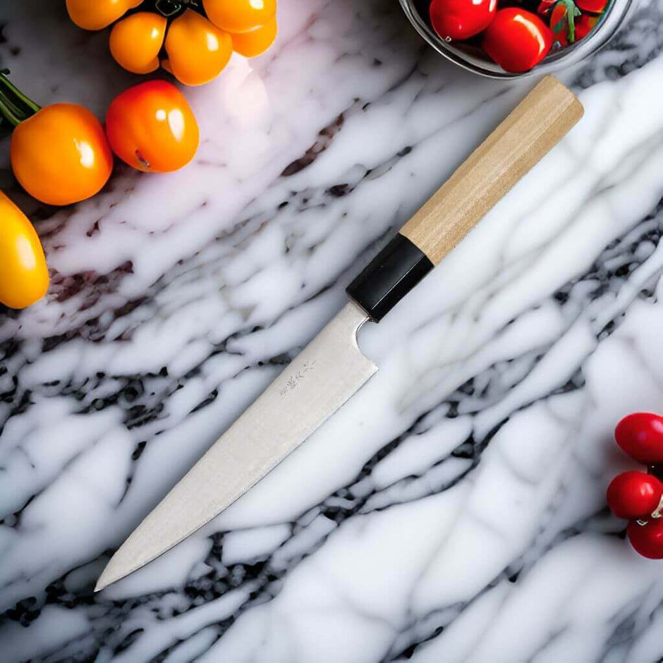 Japanese Chef 210mm Blue Paper Kitchen Knife From Sakai 堺