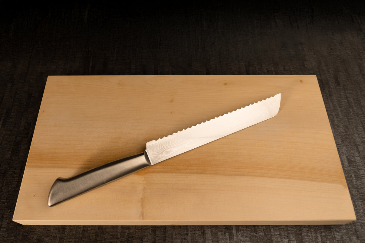 Bread Knife 200mm (7.9") – Damascus AUS10 | Seki Japanese Knife