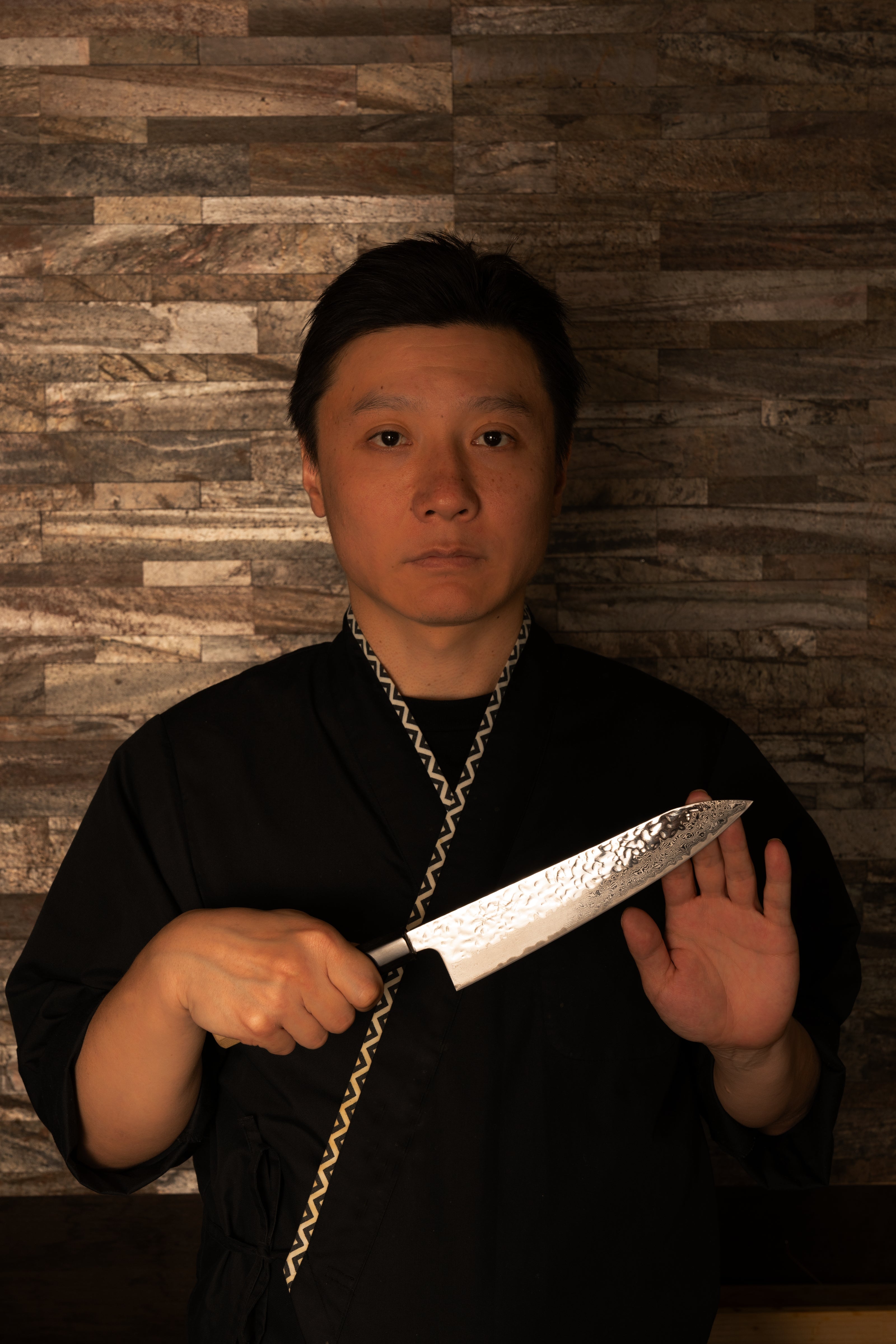 Gyuto Knife 210mm (8.3") – Nickel Damascus | Sakai Japanese Knife ...